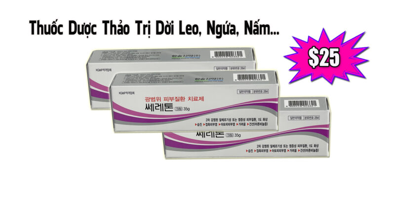 Thuốc Trị Dời Leo, Lác, Ghẻ, Vẩy Nến, 1 Pack 4 Chai $100 - Tan Tu Quynh